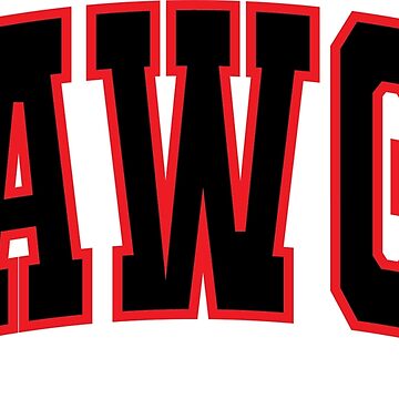 "DAWGS" Sticker for Sale by ekb33- | Redbubble