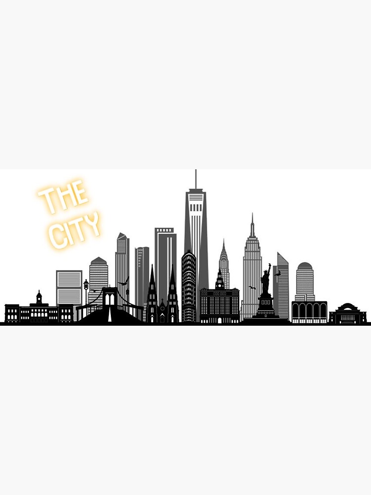 "the city" Sticker by JoeyGsShop | Redbubble
