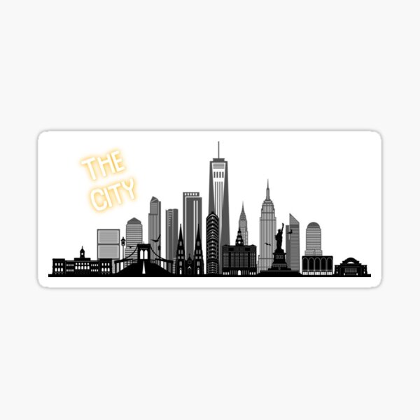 "the city" Sticker by JoeyGsShop | Redbubble