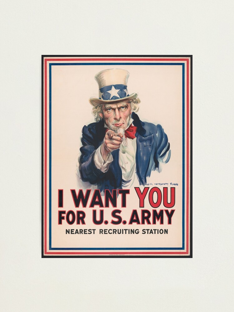 "I want you in US army uncle sam meme" Photographic Print for Sale by ...