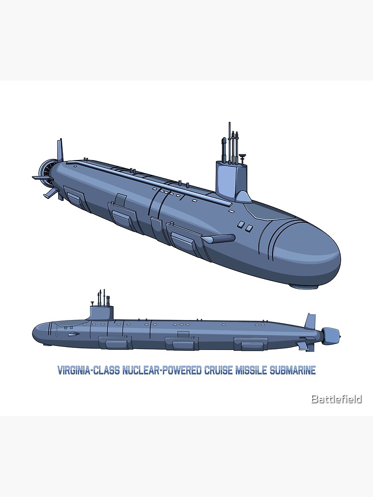 "Virginia class Nuclear Submarine Diagrams Gift" Poster for Sale by Battlefield | Redbubble