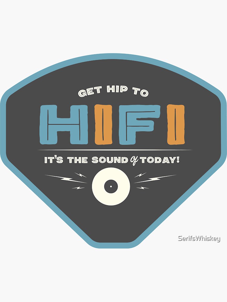 "Vintage hi fi stereo graphic art" Sticker by SerifsWhiskey | Redbubble