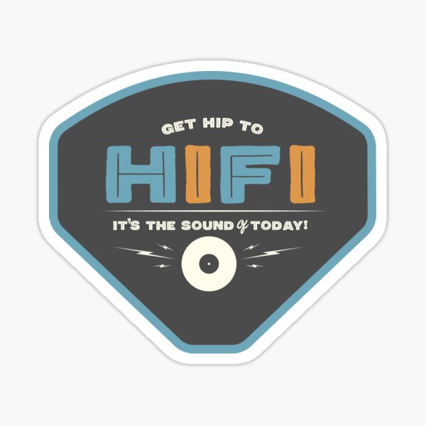 "Vintage hi fi stereo graphic art" Sticker by SerifsWhiskey | Redbubble