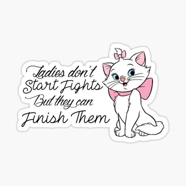 "Marie " Sticker for Sale by BoundingInstyle | Redbubble