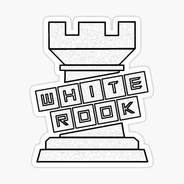 "white rook" Sticker for Sale by Olcian | Redbubble