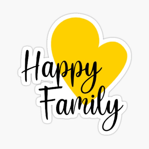 "A happy family" Sticker for Sale by oldeck | Redbubble