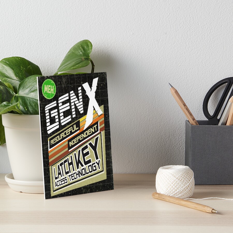 "Generation X, GenX, Vintage VHS Label" Art Board Print for Sale by ...