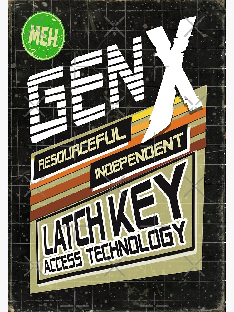 "Generation X, GenX, Vintage VHS Label" Poster by elevens | Redbubble