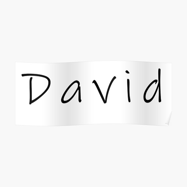 "David name" Poster for Sale by gmstockstudio | Redbubble