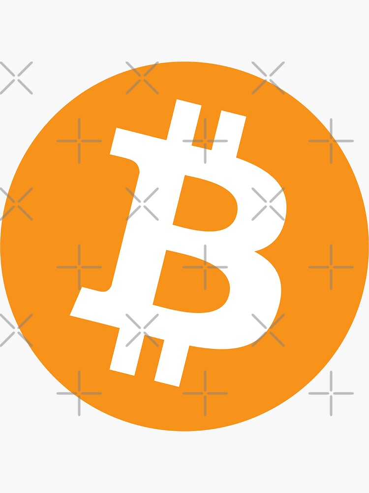 "Bitcoin cryptocurrency - Bitcoin BTC" Sticker for Sale by DesignSOL ...