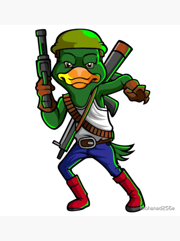"The best duck man designs" Poster for Sale by Mohanad256e | Redbubble