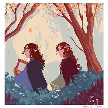 "Amrod and Amras of the house of Feanor" Sticker by Atarince | Redbubble