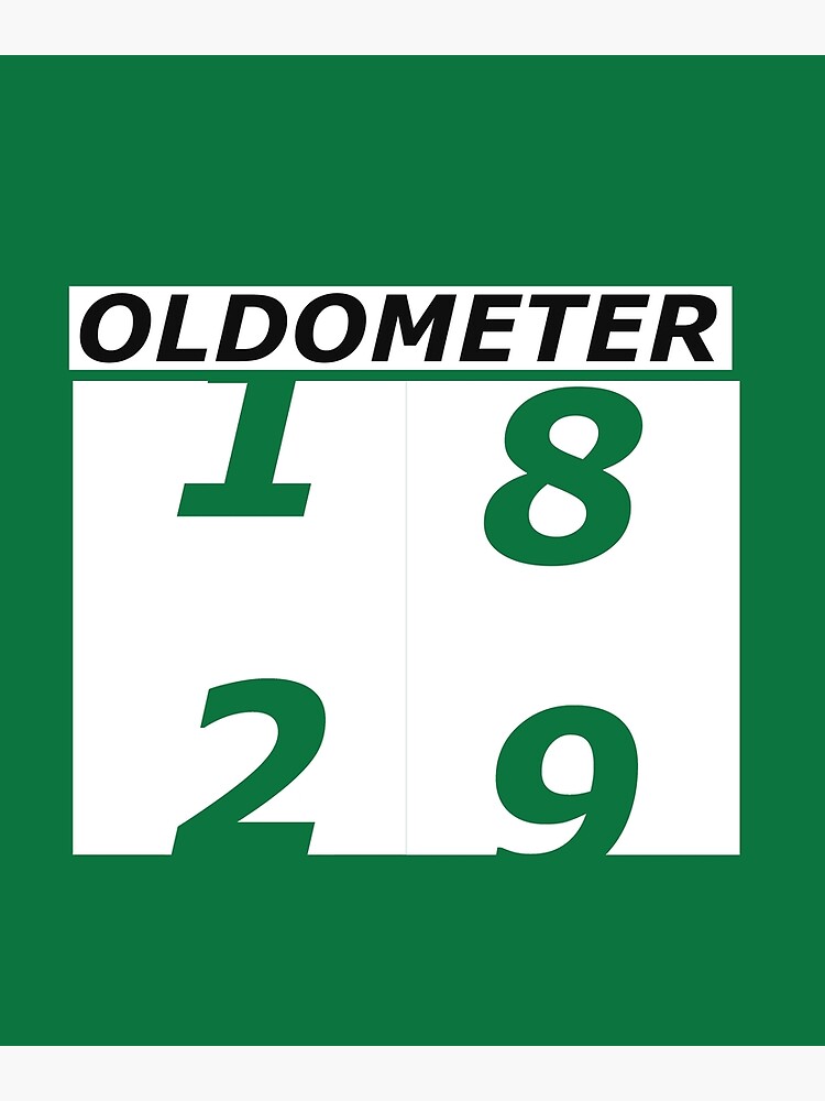 Póster «Camiseta Oldometer Odómetro Feliz cumpleaños retro hoppy» de ...