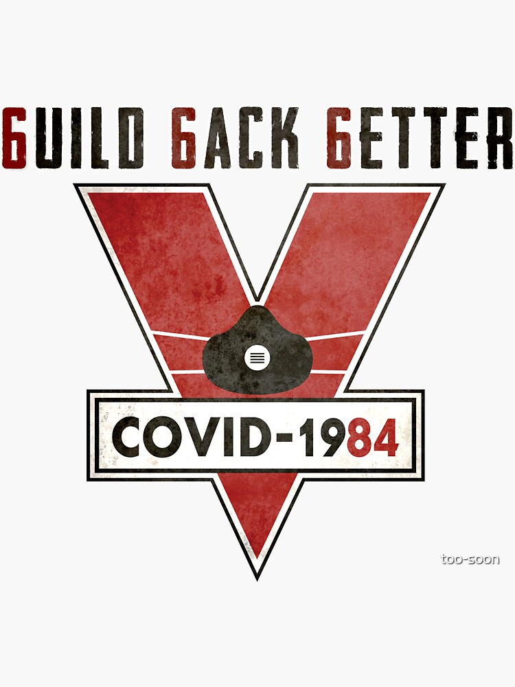 "build back better" Sticker for Sale by too-soon | Redbubble