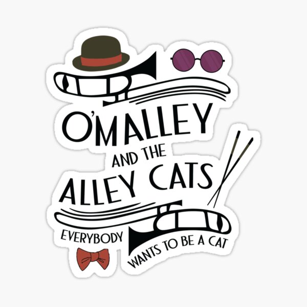 "Alley Cats " Sticker for Sale by EllieMayCraftCo | Redbubble