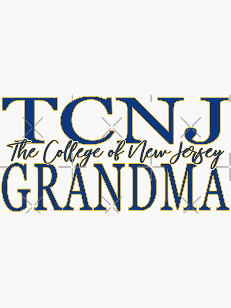 "TCNJ The College of New Jersey Grandma Logo" Sticker for Sale by ...