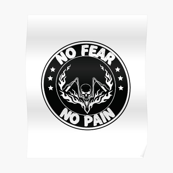 "Dirt Biker no fear no pain" Poster by SBNT | Redbubble