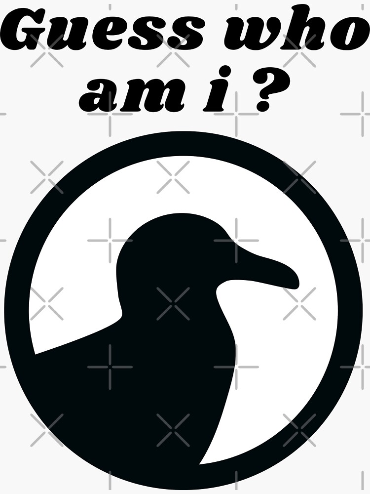 "Silver Gull Guess who am I" Sticker for Sale by Amirebdesign | Redbubble