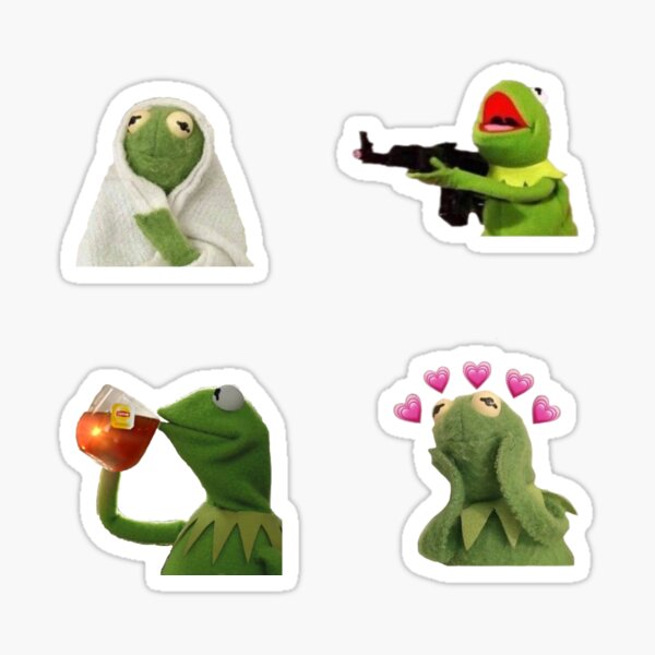"Kermit Pack" Sticker by ninacollages | Redbubble