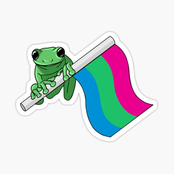 "Polysexual Pride Flag Frog, LGBT" Sticker by PrimoStickers | Redbubble