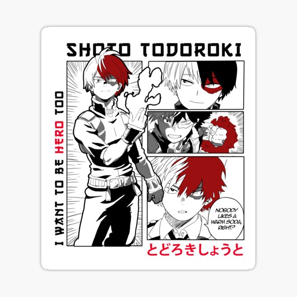 "Shoto Todoroki" Sticker by StikkyClub | Redbubble