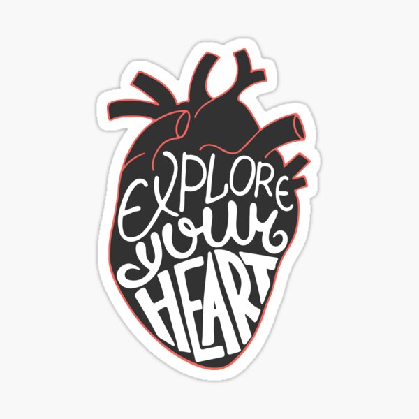 "Explore Your Heart " Sticker for Sale by alchemytree | Redbubble