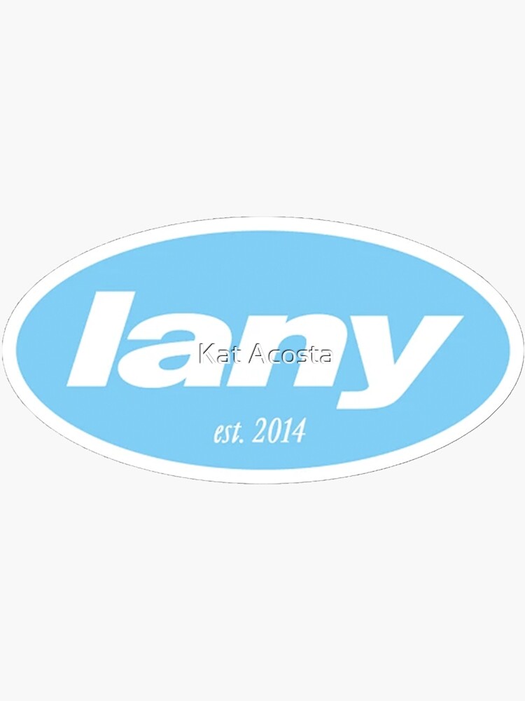 "LANY Bubble Blue" Sticker for Sale by Kat Acosta | Redbubble