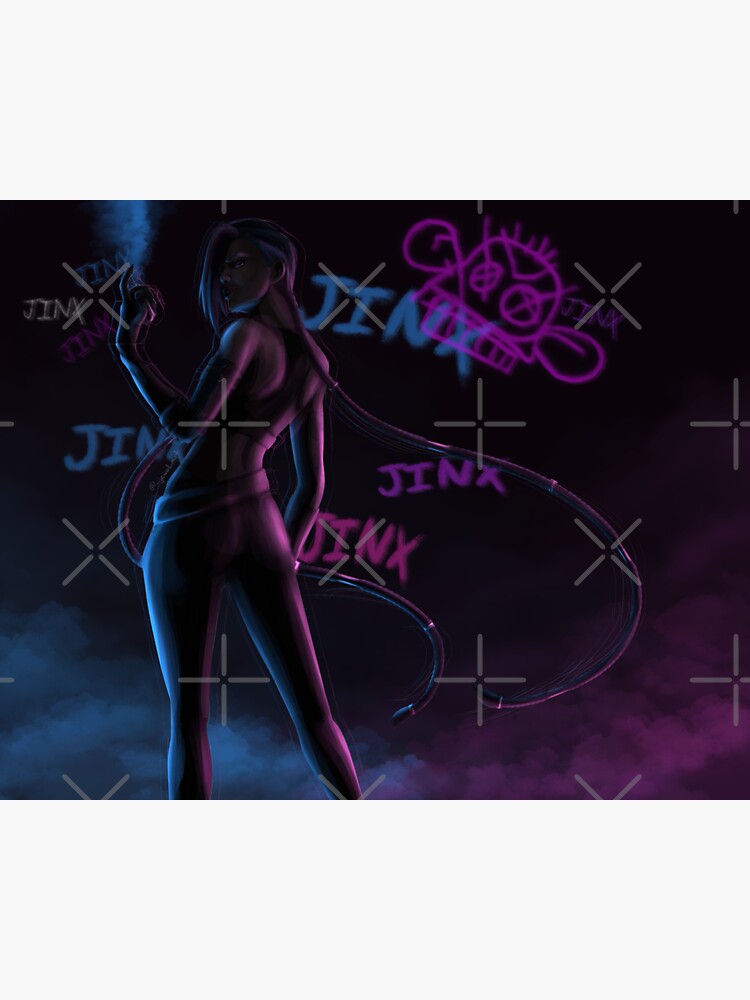 "Jinx Neon" Sticker by -Jewel-Art- | Redbubble