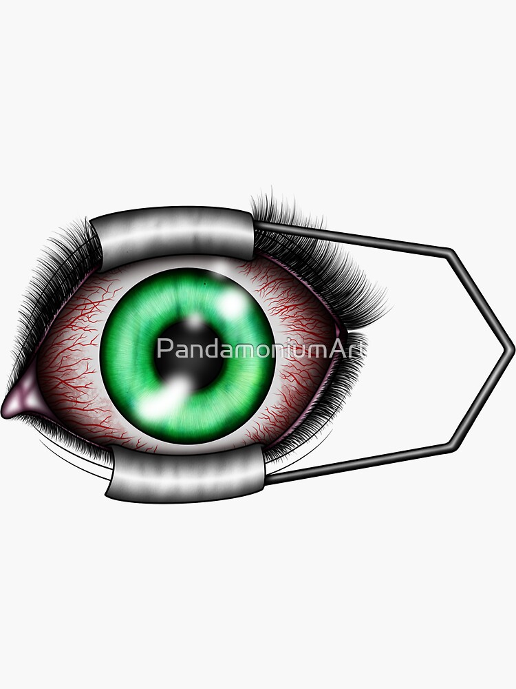 "Prolonged Eye Contact" Sticker for Sale by PandamoniumArt | Redbubble