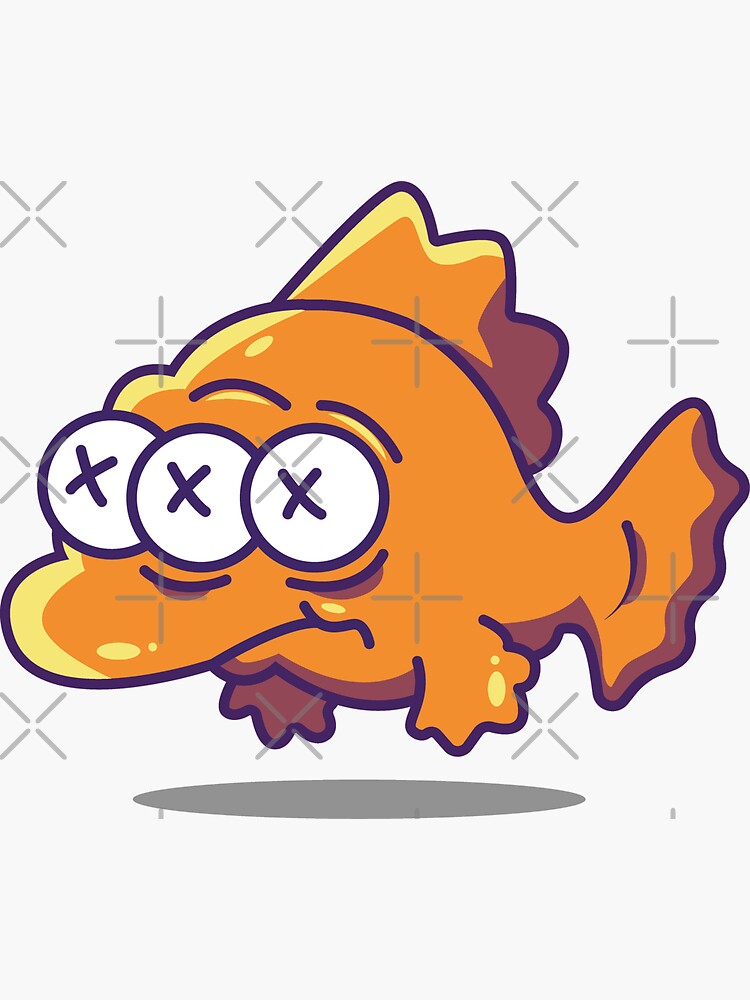 "three-eyed fish" Sticker for Sale by frangipanms | Redbubble