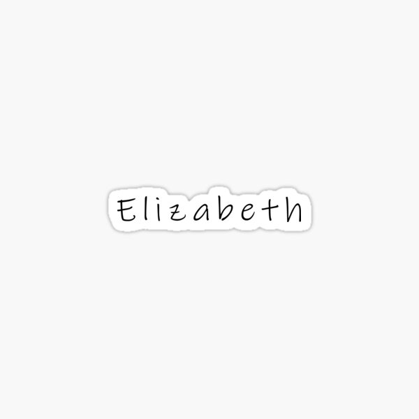 "Elizabeth name" Sticker for Sale by gmstockstudio | Redbubble