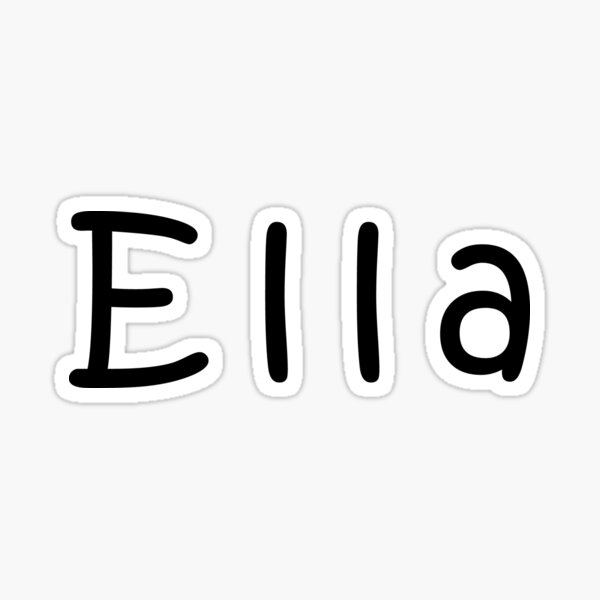 "Ella name" Sticker for Sale by gmstockstudio | Redbubble
