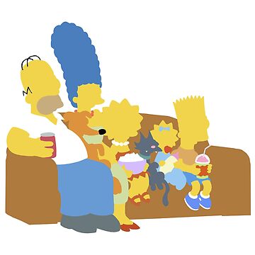 "Couch Gag" Sticker for Sale by stuffonthings | Redbubble