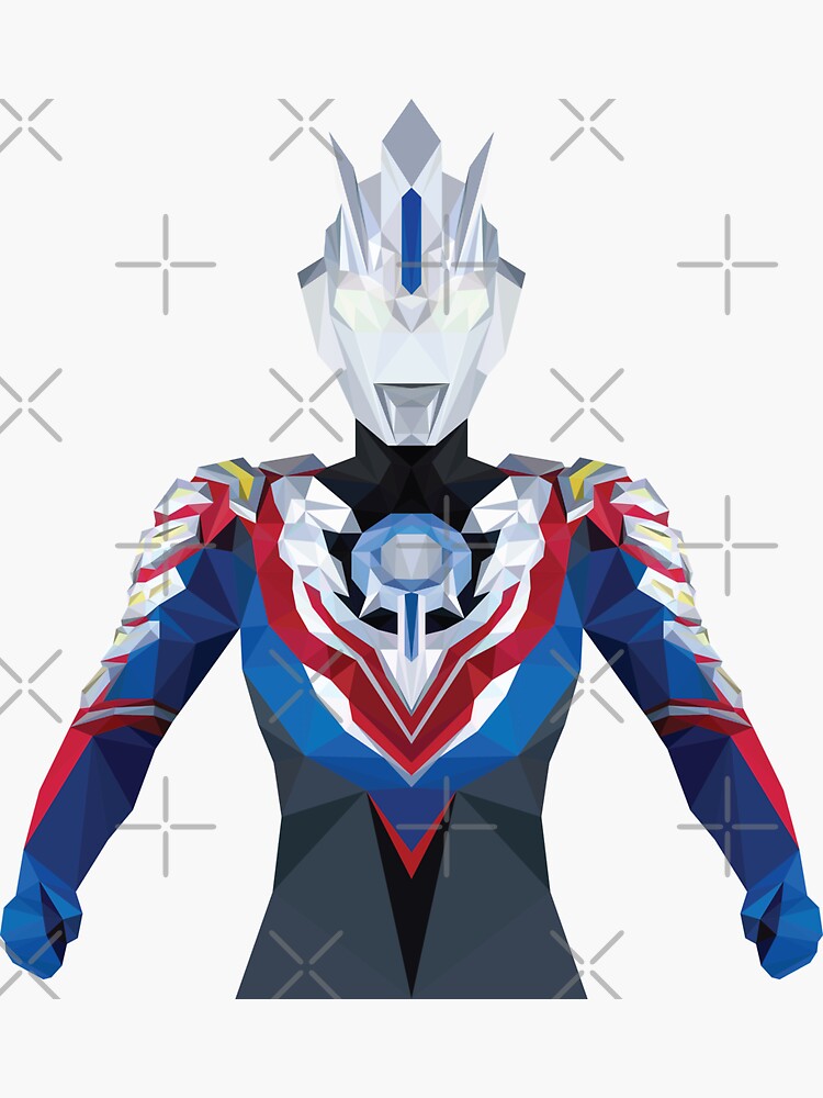 "Ultraman Orb Hurricane Slash (Low Poly Art)" Sticker for Sale by ...