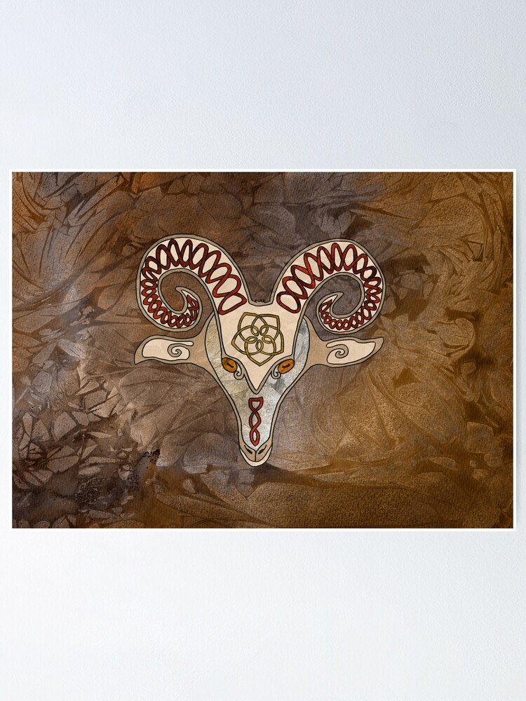 "Celtic Knot Goat" Poster by MotiBlack | Redbubble