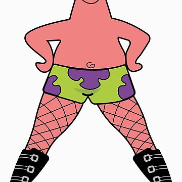 "Patrick Star with boots" Photographic Print by frangipanms | Redbubble