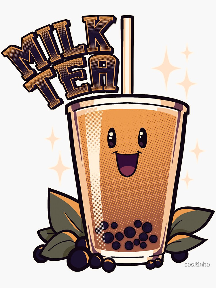 "Milk Tea Lover" Sticker by cooltinho | Redbubble