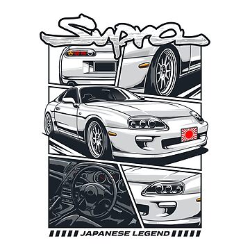 "Supra MK4 Manga" Poster for Sale by duniafantasi | Redbubble