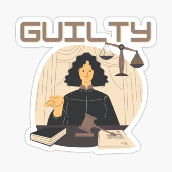 "Guilty" Sticker by Do-my-best | Redbubble