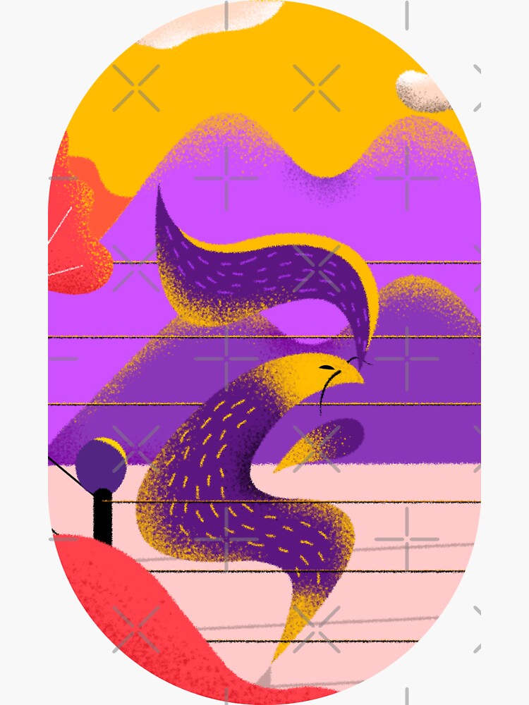 "stranger things - animals boxing battle vintage art nouveau" Sticker ...