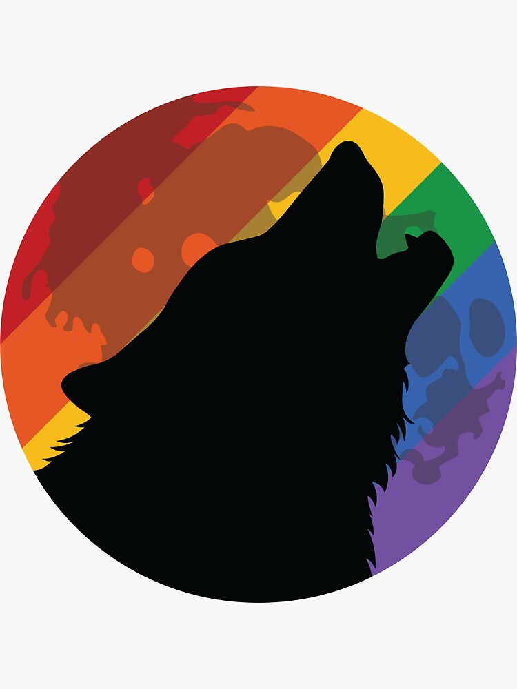 "Pride Wolf" Sticker by Cizsel | Redbubble