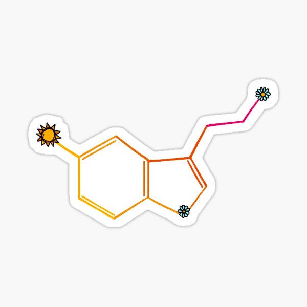 "Serotonin" Sticker by valkyrie1701 | Redbubble