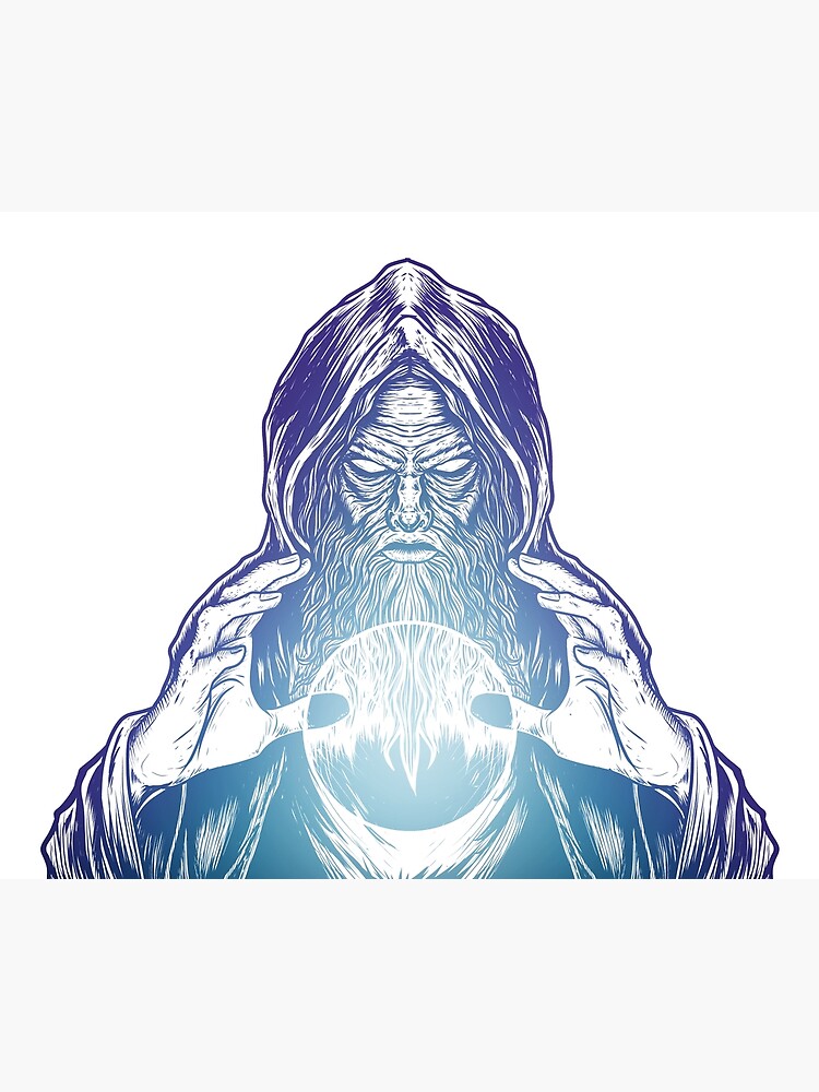 "Ponder The Orb - Blue Wizard Meme" Art Print for Sale by CryptidArt ...