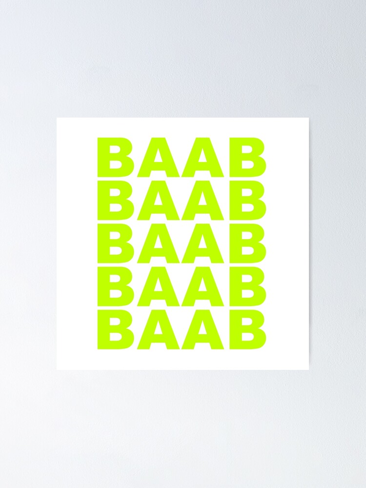 "ababab alphabet" Poster for Sale by calemaidajhdj | Redbubble