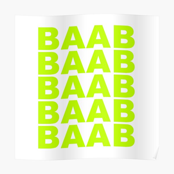 "ababab alphabet" Poster for Sale by calemaidajhdj | Redbubble