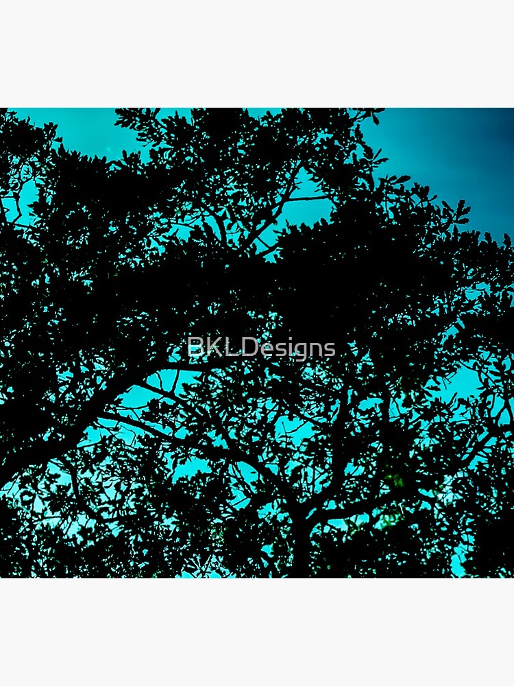 "Teal Tree Silhouette - BKLDesigns" Poster for Sale by BKLDesigns ...