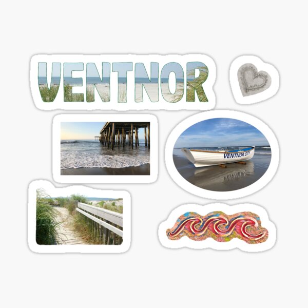 "Ventnor City New Jersey Sticker Pack" Sticker by lesliemac713 | Redbubble