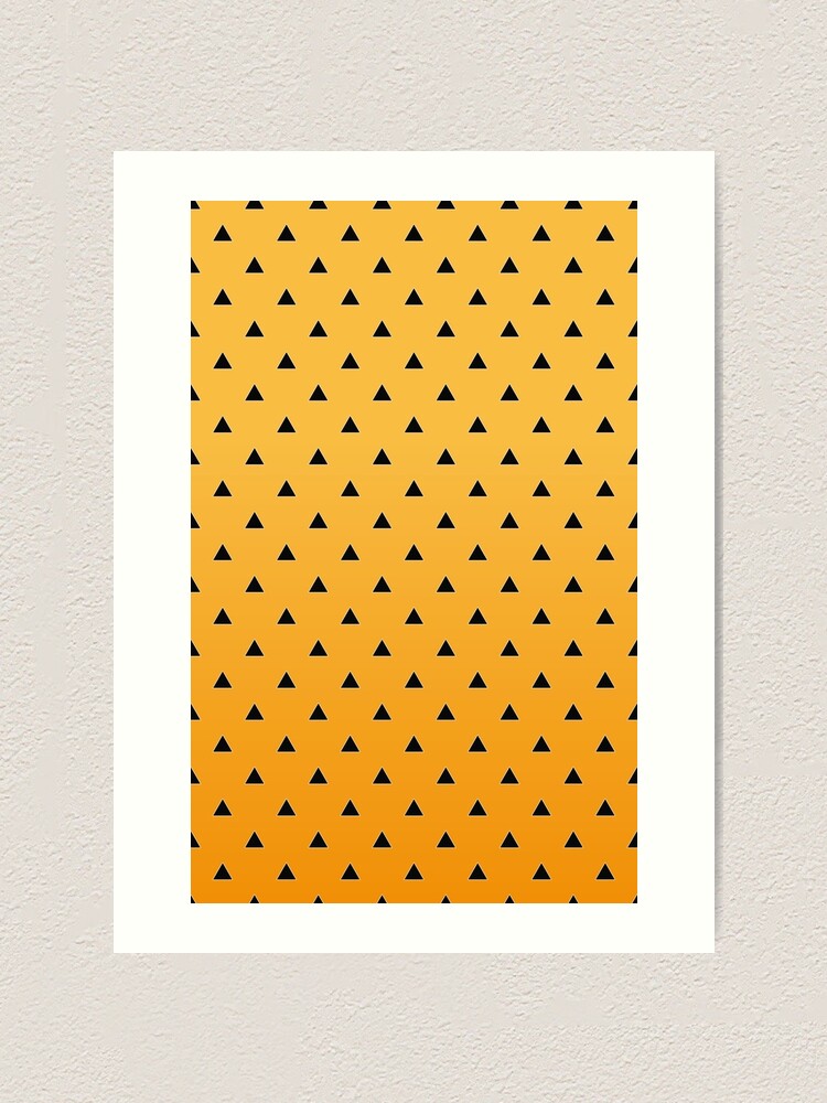 "Demon slayer Squad - Zenitsu Haori Pattern - black triangle | Kimetsu ...