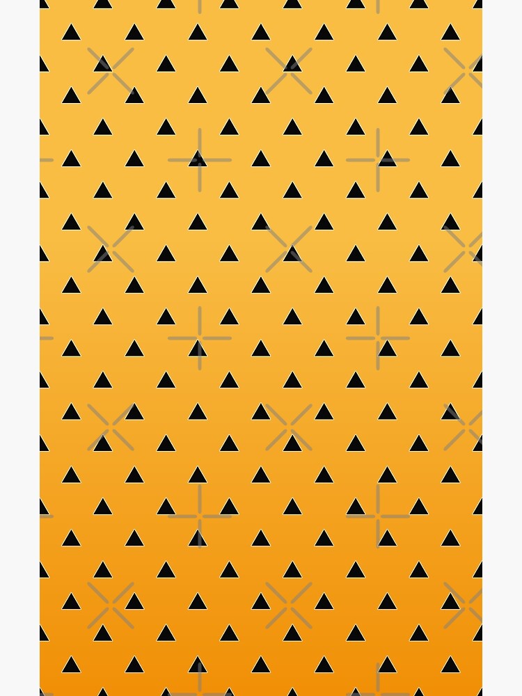 "Demon slayer Squad - Zenitsu Haori Pattern - black triangle | Kimetsu ...