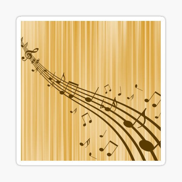 "music notes" Sticker for Sale by mehmetemin | Redbubble